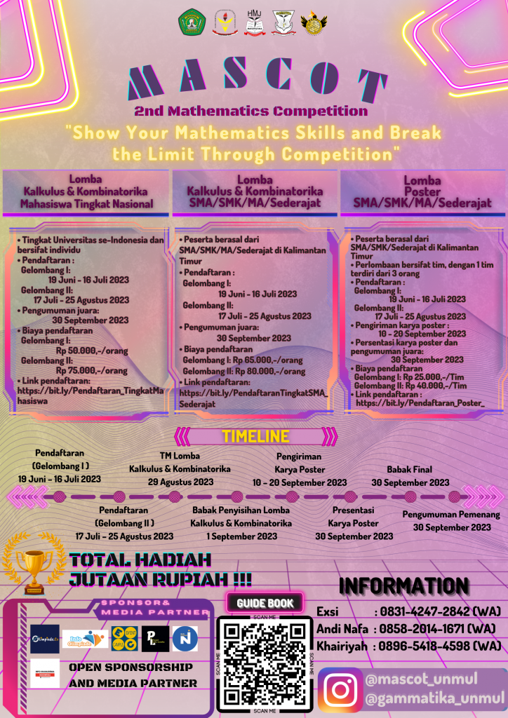 Mathematics Competition (MASCOT) – Program Studi S-1 Matematika