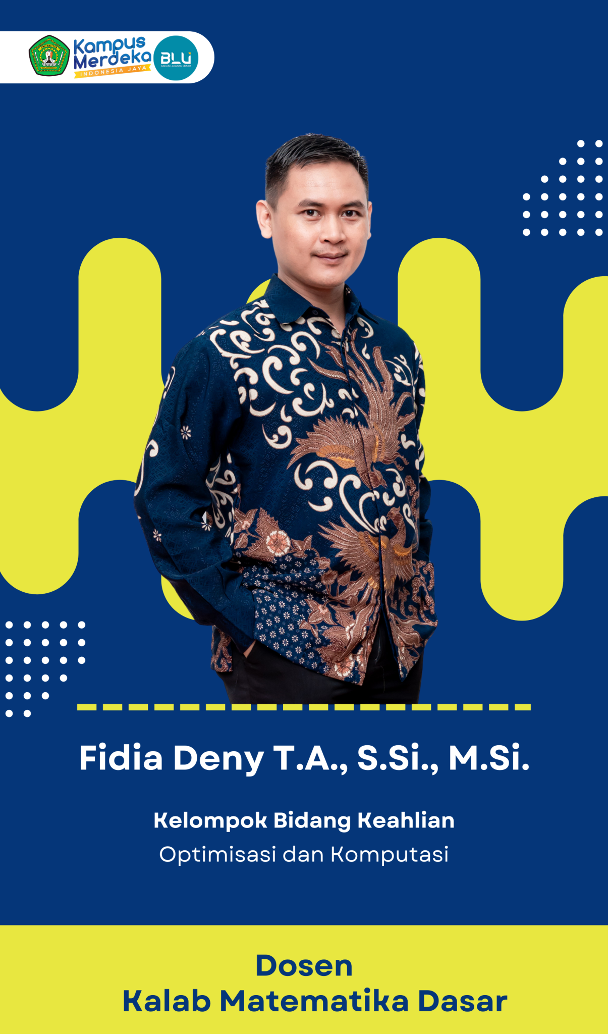 Dosen dan Staf – Program Studi S-1 Matematika